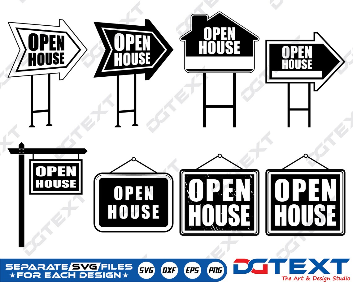House Yard Sign SVG House Yard Sign Vector Silhouette - Etsy