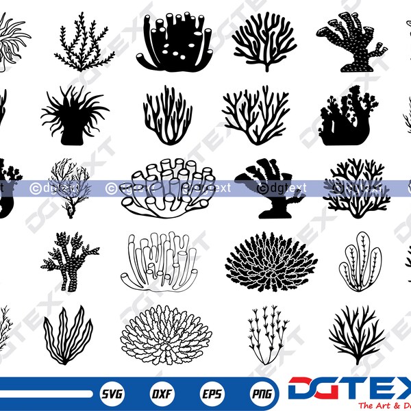 Coral Silhouette - Etsy