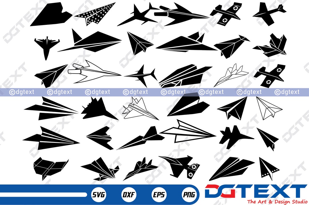 Paper Plane SVG, Paper Plane Vector, Silhouette, Cricut File, Clipart ...