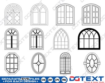 Windows SVG Windows Vector Silhouette Cricut File Clipart | Etsy