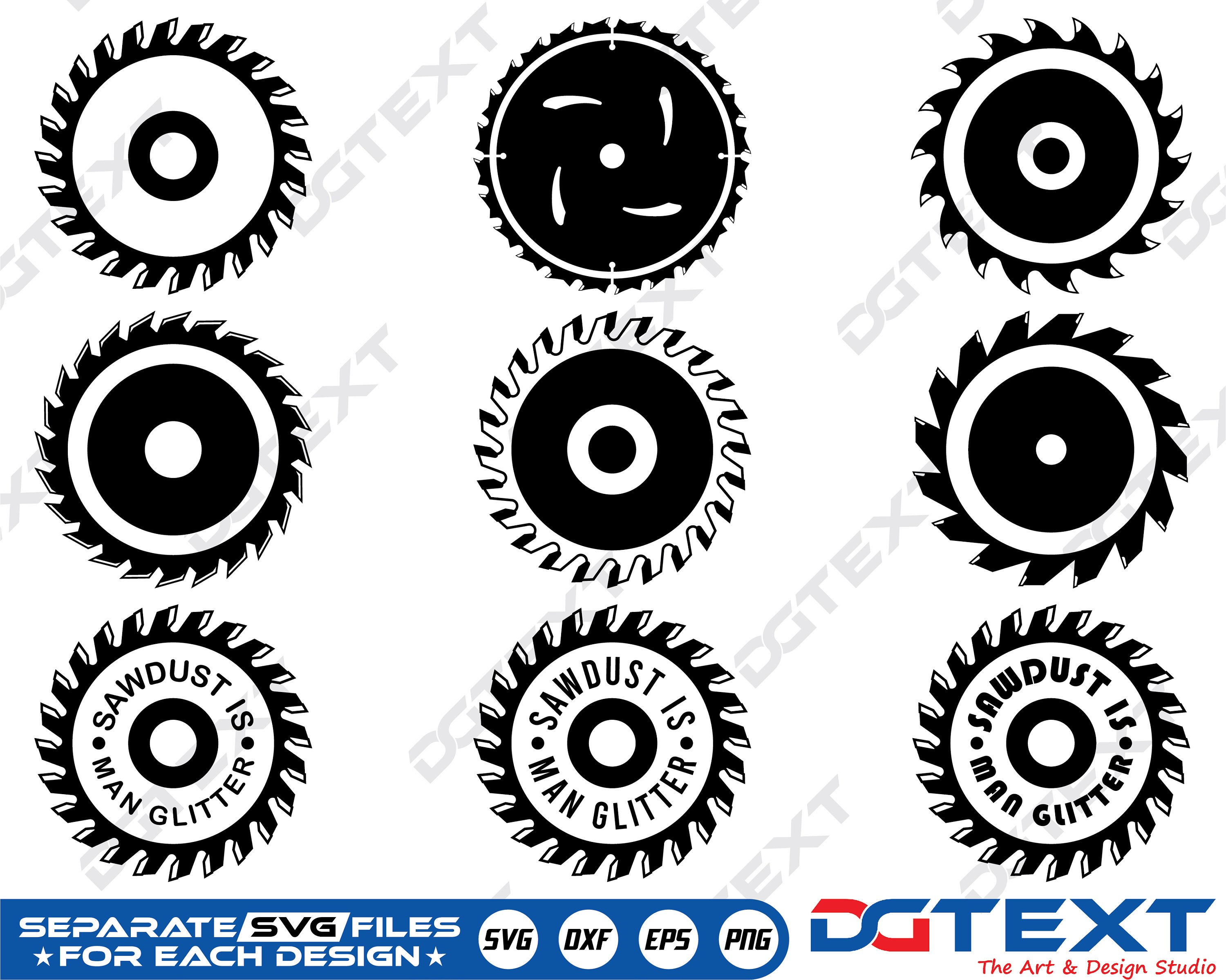 Saw Blades SVG Saw Blades Vector Silhouette Cricut File - Etsy