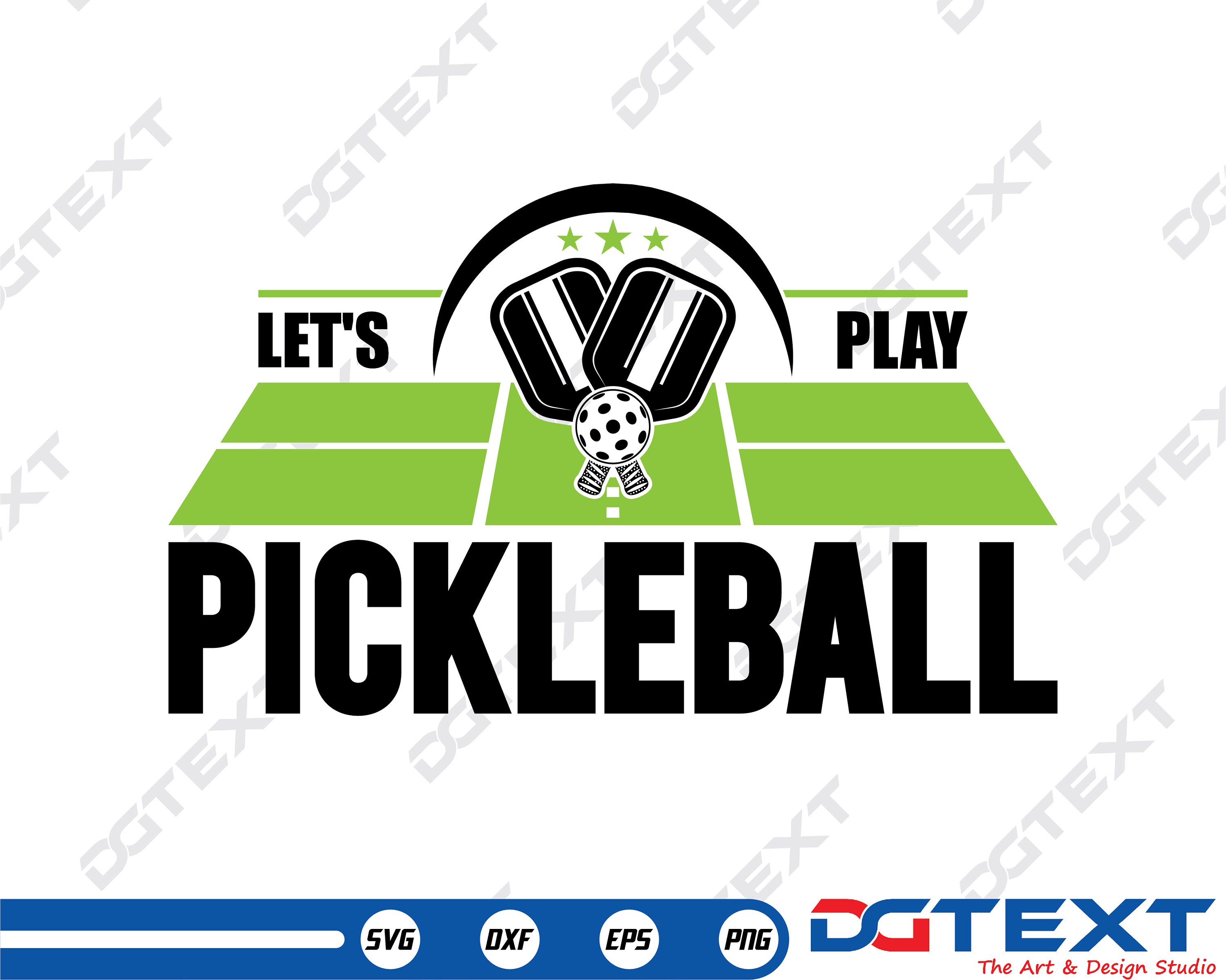 Let's Play Pickleball SVG Let's Play Pickleball - Etsy