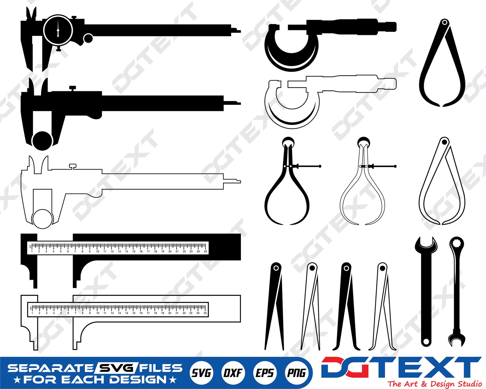 Caliper SVG, Caliper Vector, Silhouette, Cricut File, Clipart, Cuttable ...