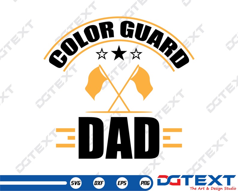 Color Guard Dad SVG Marching Band SVG Vector Silhouette | Etsy