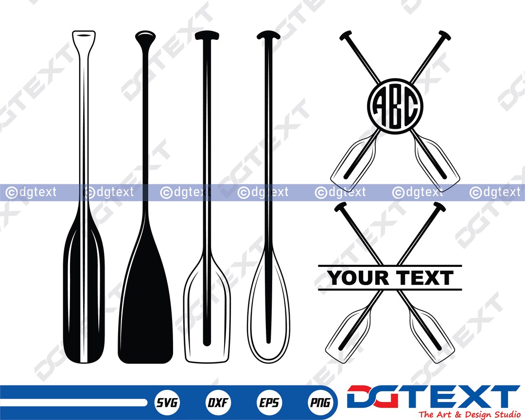 Canoe Paddle SVG, Canoe Paddle Vector, Silhouette, Cricut File, Clipart ...