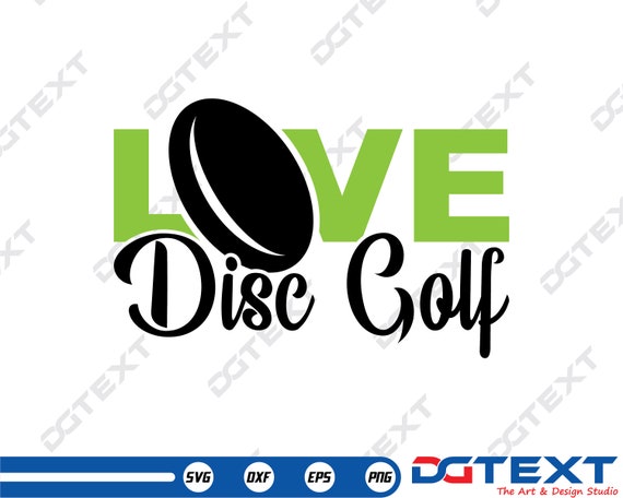 Love Disc Golf SVG Love Disc Golf Vector Silhouette Cricut - Etsy