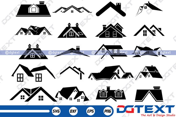 House Roof Outline Modern House Building Vector. Architectural