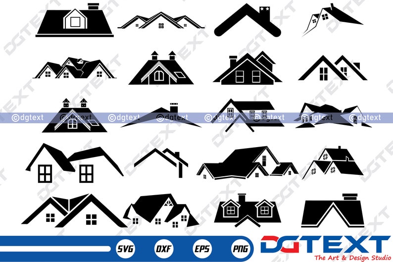Techo de la casa SVG, Vector de techo de la casa, Silueta, Archivo ...