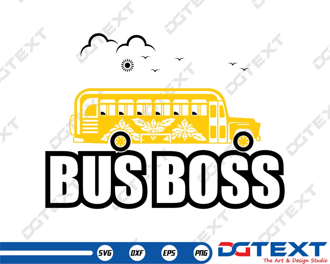Bus Boss SVG Bus Boss Vector Silhouette Cricut File - Etsy