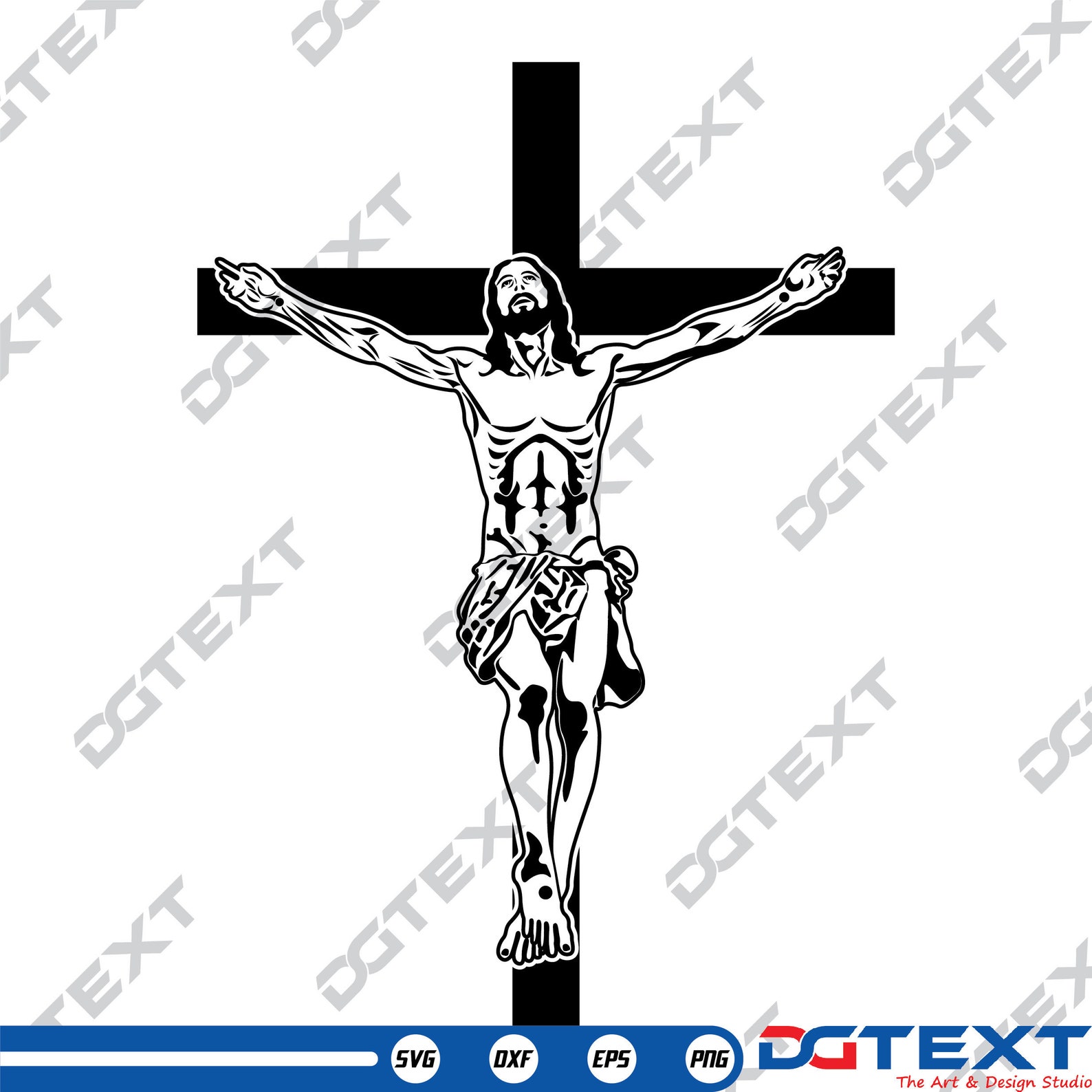 Crucifix Cross SVG Crucifix Cross Vector Silhouette Cricut - Etsy