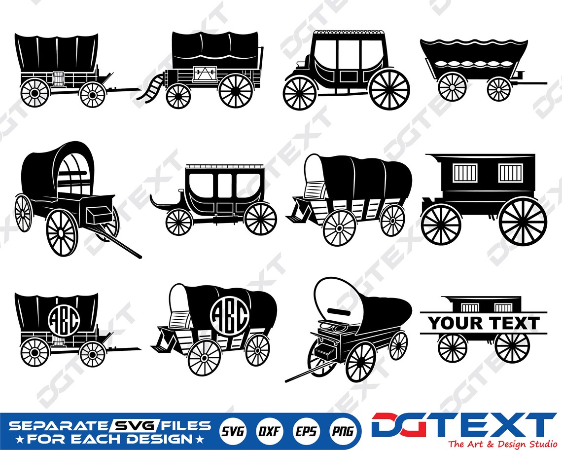 Wagon SVG Wagon Vector Silhouette Cricut File Clipart - Etsy UK