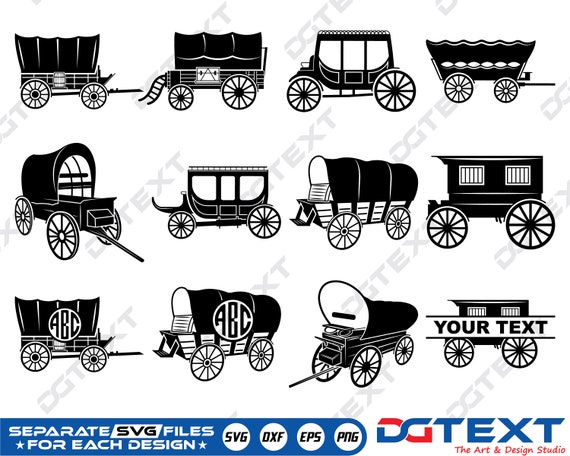 Wagon SVG Wagon Vector Silhouette Cricut File Clipart - Etsy