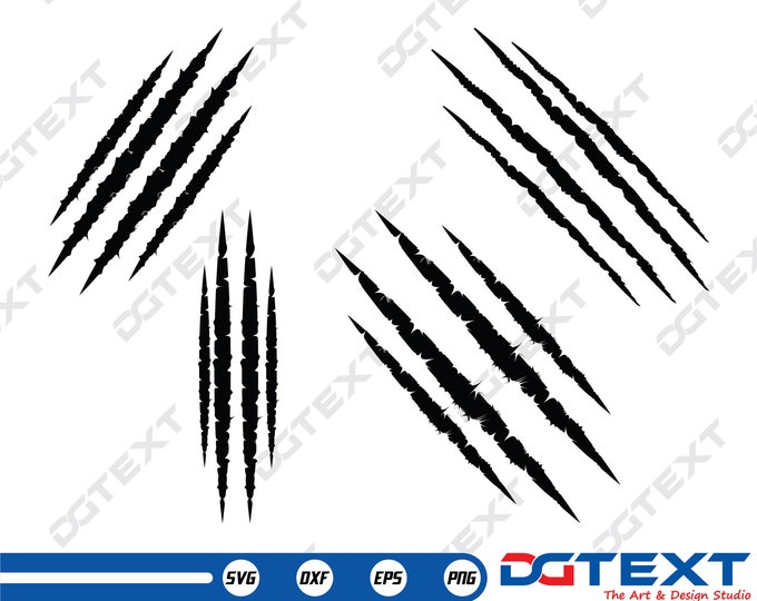 Claw Scratches Svg, Paw Scratches SVG, Scrapes, Claw Scratches Clipart ...