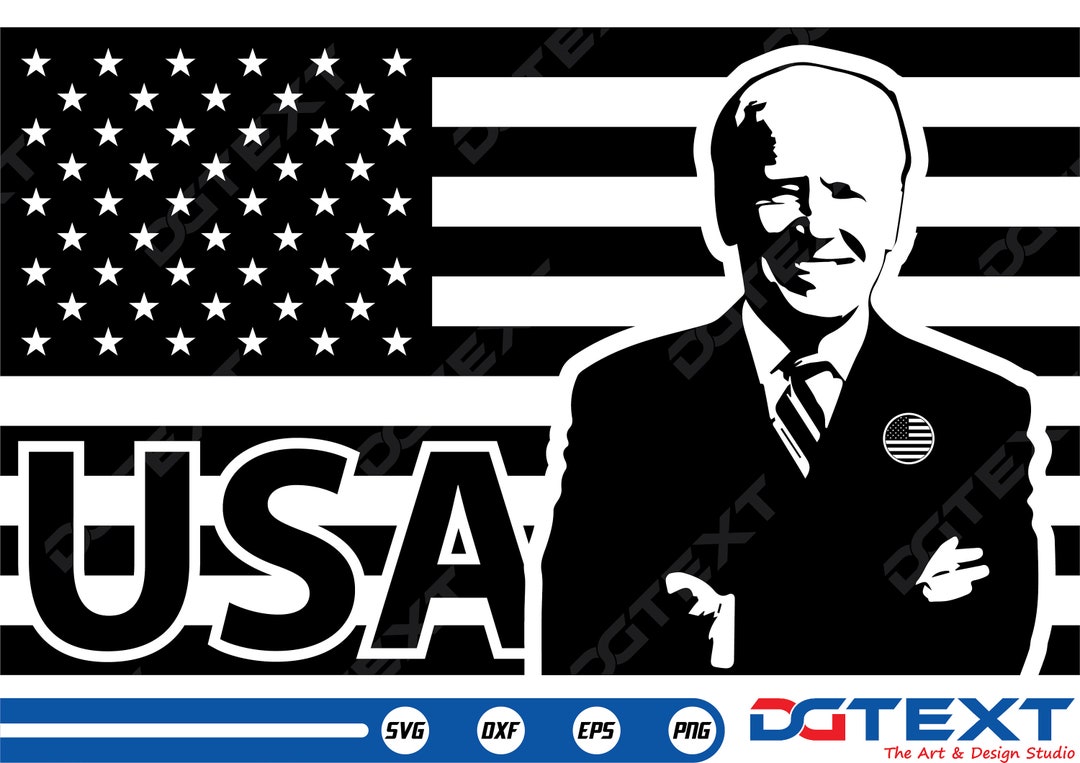 Joe Biden SVG, Joe Biden Vector, USA Flag SVG, Silhouette, Cricut File ...