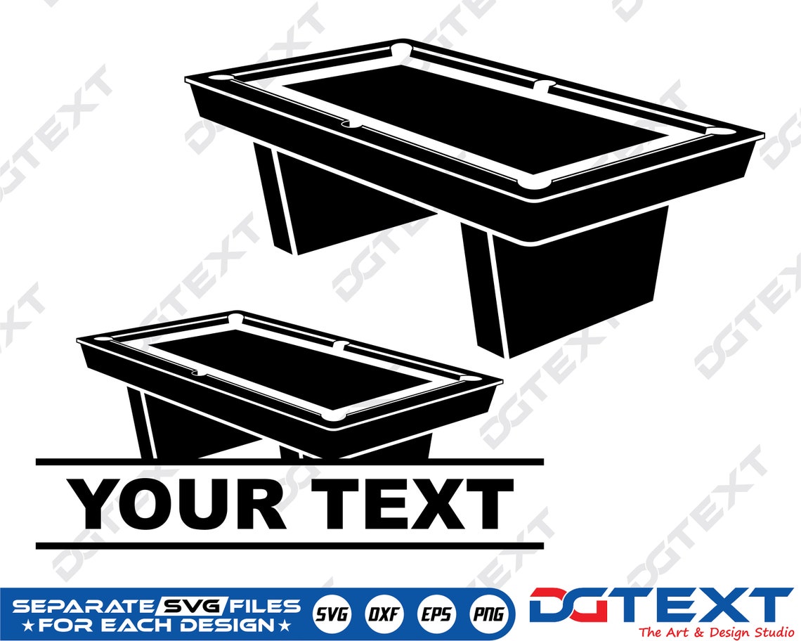 Billiard SVG Pool SVG Vector Silhouette Cricut File - Etsy