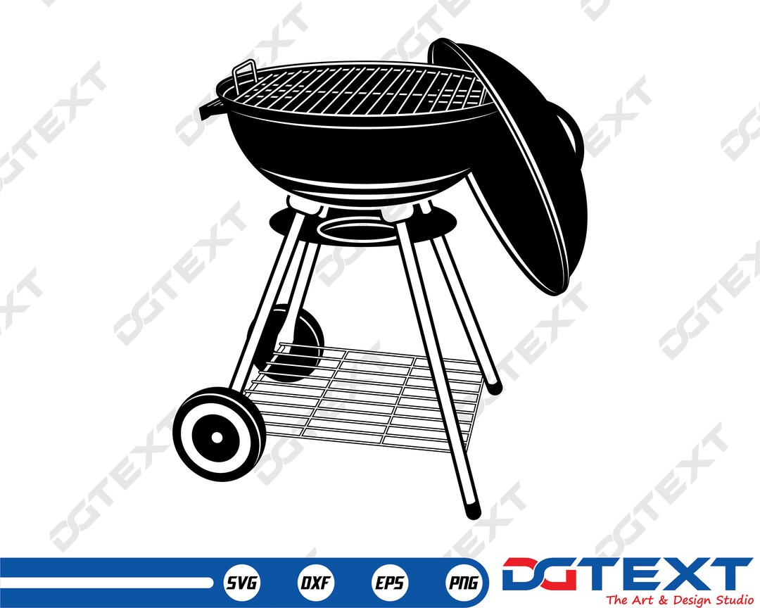 BBQ Grill SVG, BBQ Grill Vector, Silhouette, Cricut File, Clipart ...