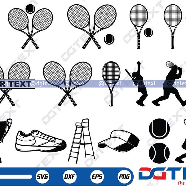 Tennis Racket Svg - Etsy
