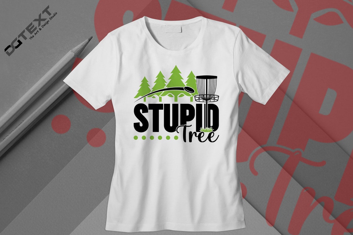 Stupid Tree SVG Disc Golf Vector Silhouette Cricut File | Etsy