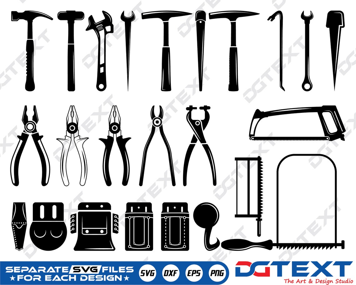 Ironworker Tools SVG Vector Silhouette Cricut File - Etsy