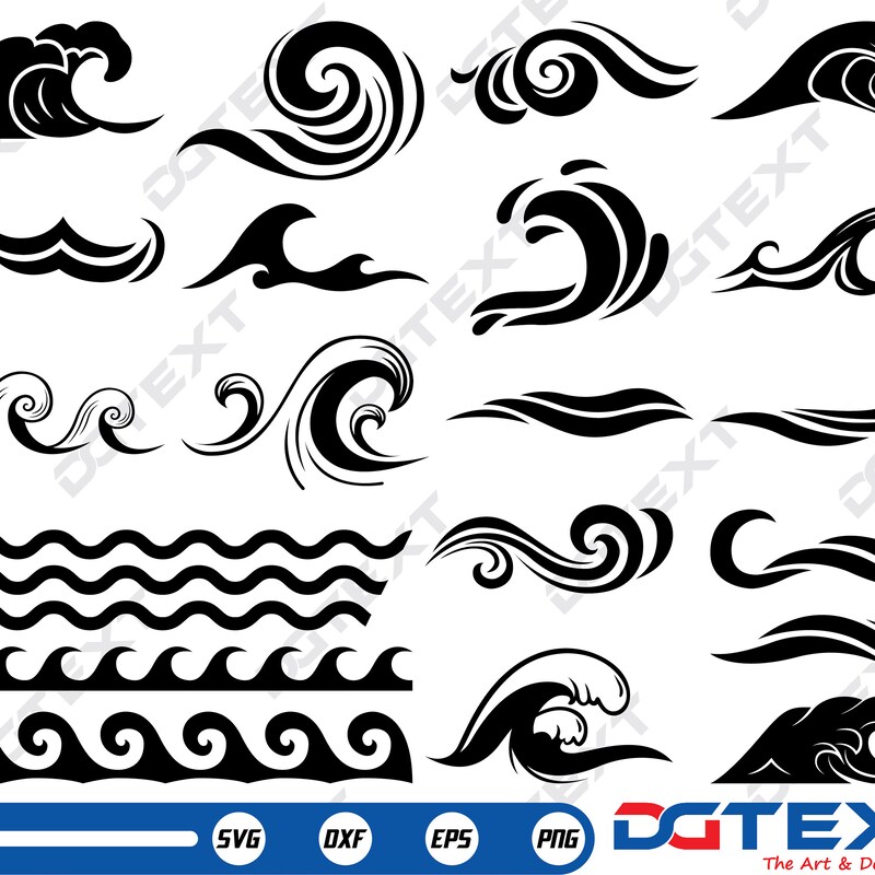 Wave Svg - Etsy