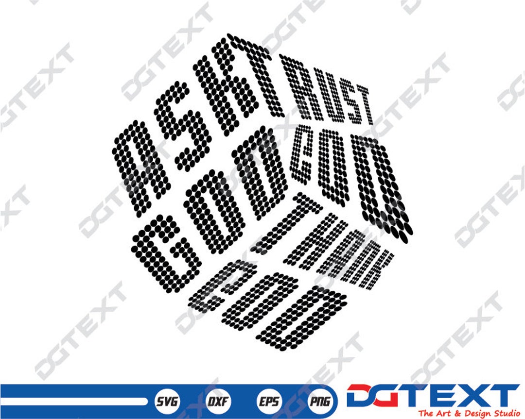 God Rhinestone Template SVG, God Rhinestone Template Vector, Silhouette ...