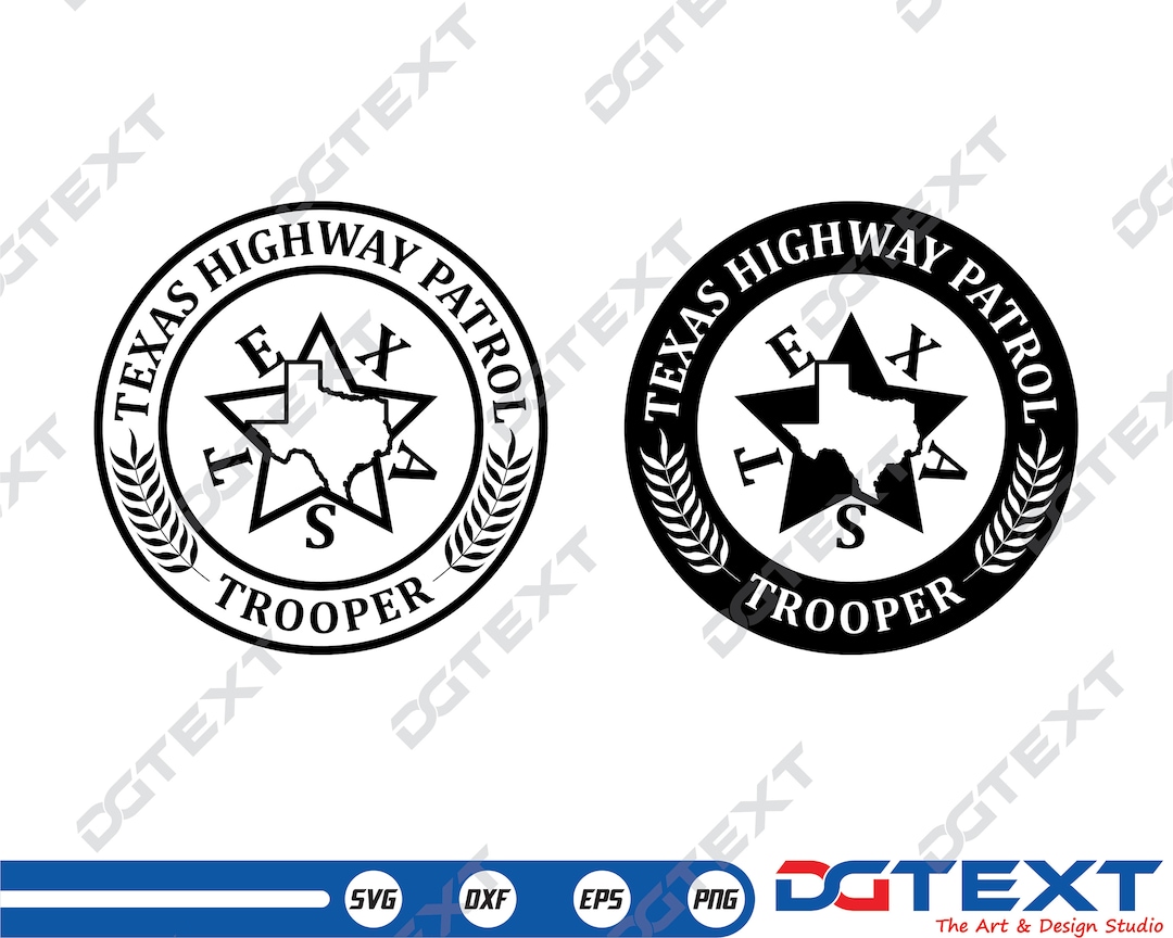 Texas Highway Patrol SVG, Texas Highway Patrol Vector, Silhouette ...