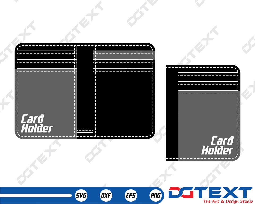 Card Holder SVG, Card Holder Vector, Silhouette, Cricut File, Clipart ...