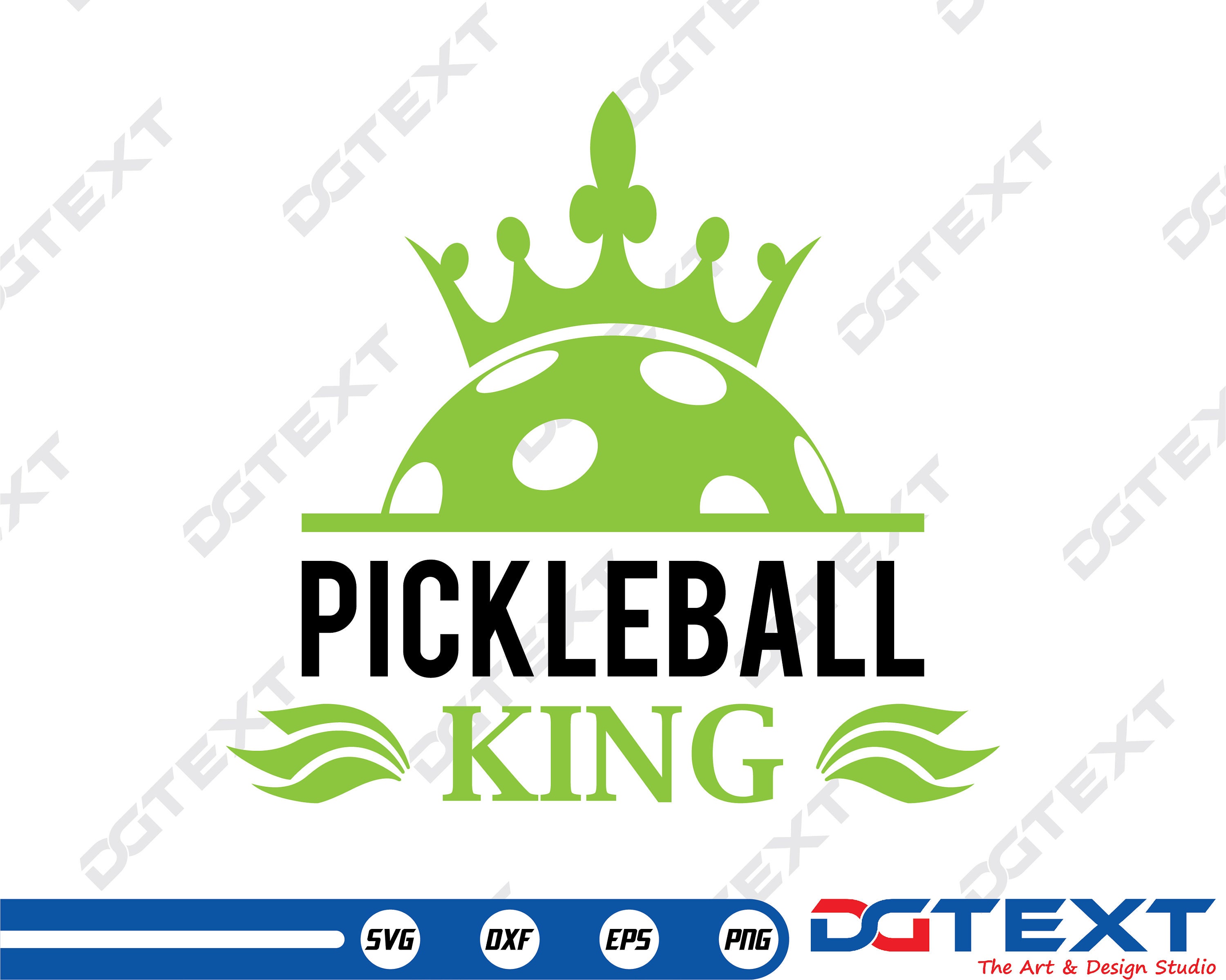 Pickleball King SVG Pickleball King Vector Silhouette - Etsy