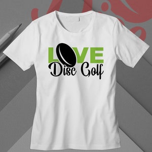 Love Disc Golf SVG, Love Disc Golf Vector, Silhouette, Cricut File ...