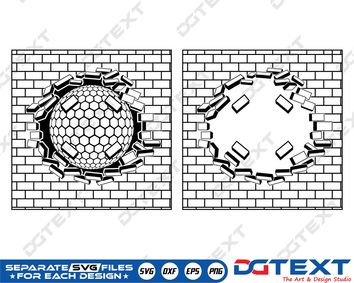 Cracked Wall SVG Cracked Wall Vector Silhouette Cricut - Etsy