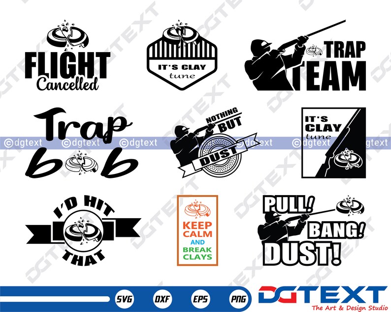 Trap Shooting SVG, Trap Shooting Vector, Silhouette, Cricut File ...