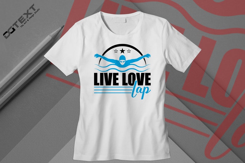 Live Love Lap SVG Swimming SVG Vector Silhouette Cricut - Etsy