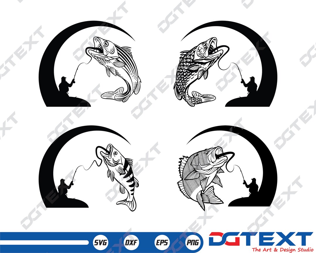 Northern Pike Fishing SVG, Northern Pike Fishing Vector, Silhouette ...
