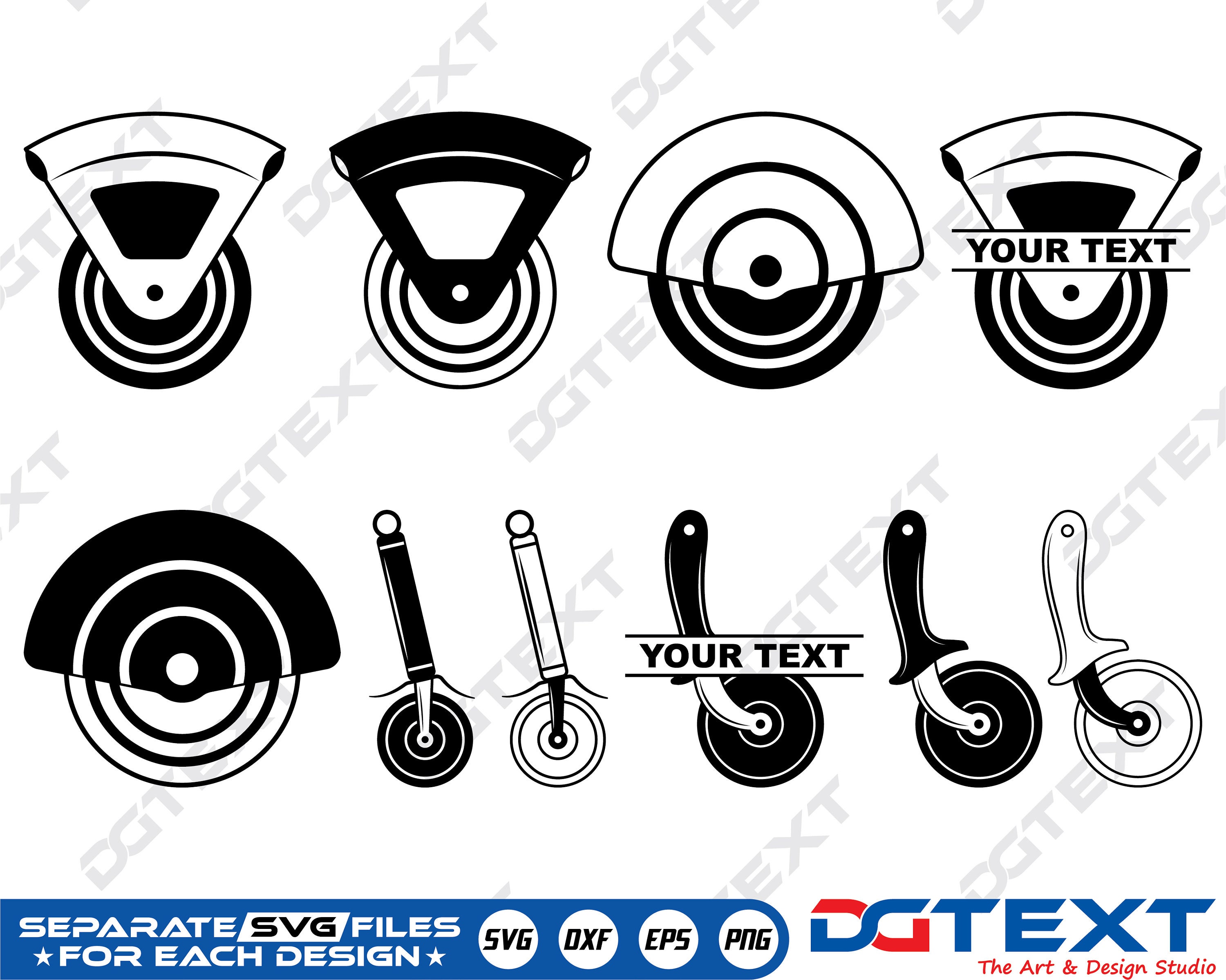 Pizza Cutter SVG, Pizza Cutter Vector, Silhouette, Cricut File, Clipart ...