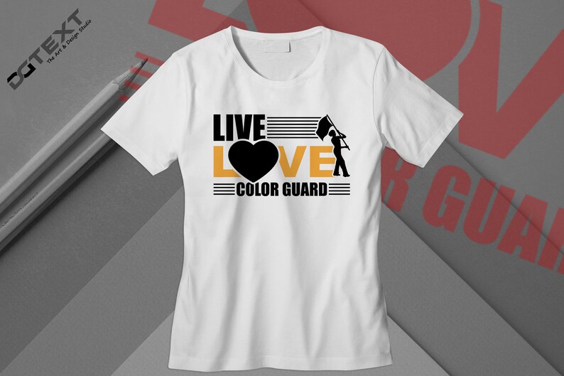 Live Love Color Guard SVG Marching Band SVG Vector - Etsy
