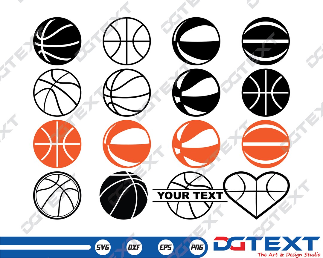 Basketball SVG, Basketball Vector, Silhouette, Cricut File, Clipart ...