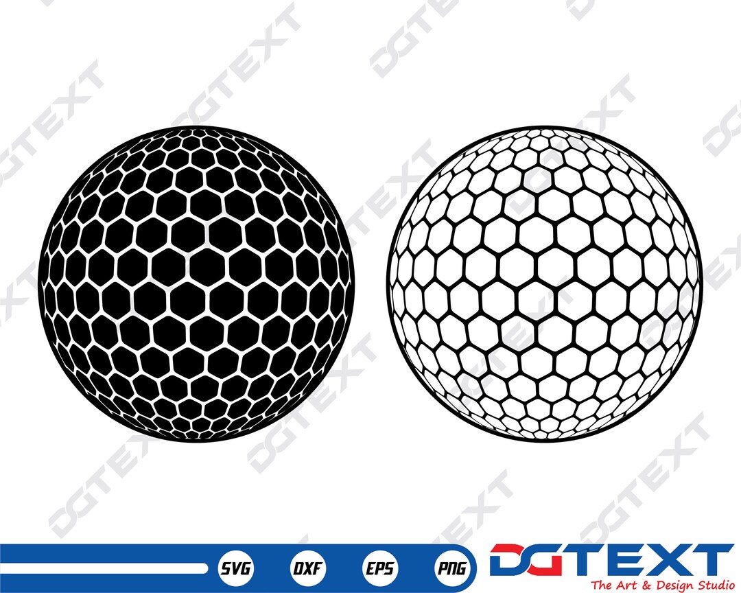 Golf Ball SVG, Golf Ball Vector, Silhouette, Cricut File, Clipart ...
