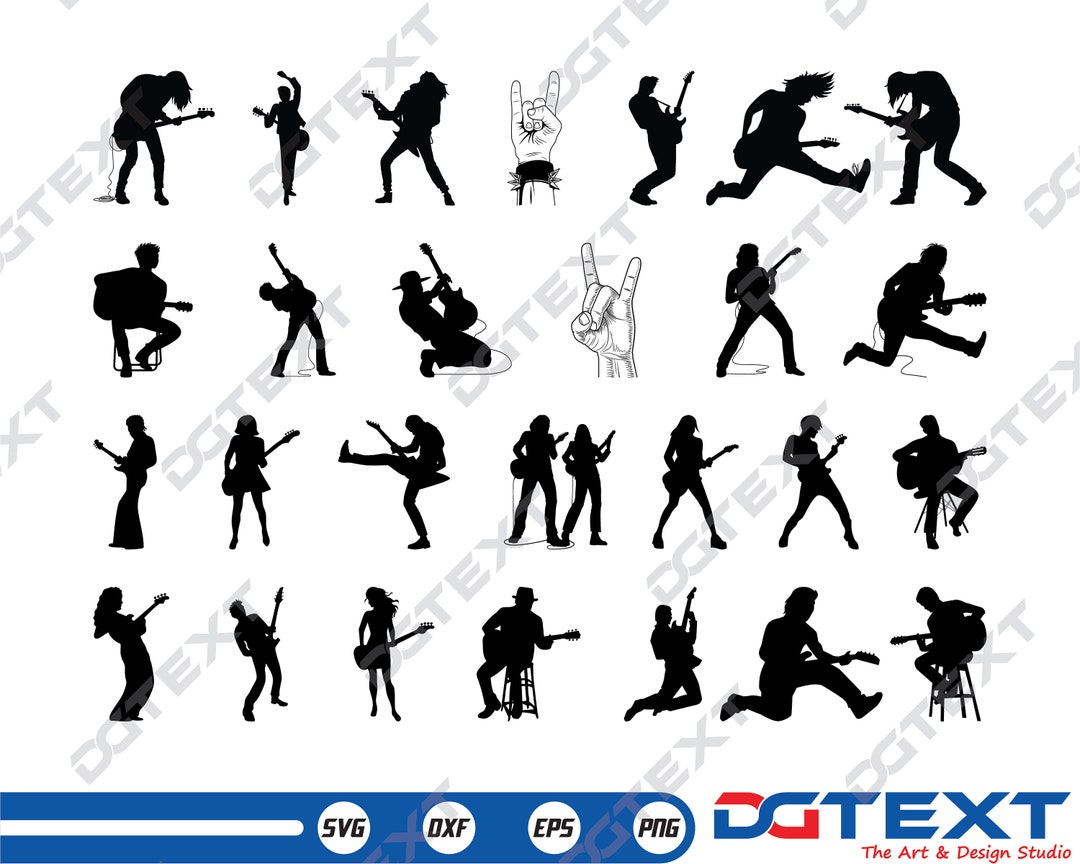Let's Rock SVG, Let's Rock Vector, Silhouette, Cricut File, Clipart ...