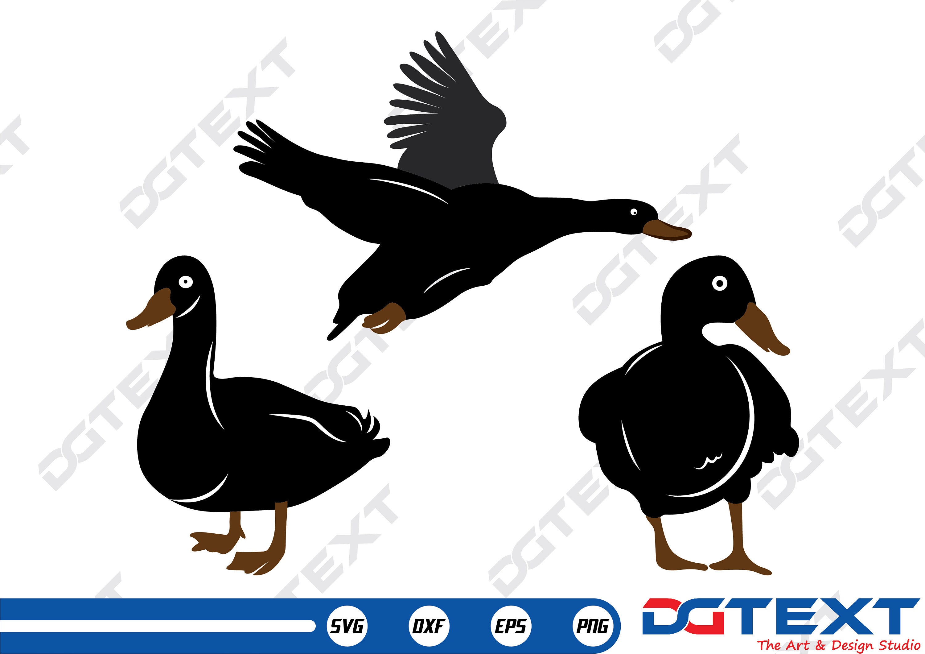 Duck SVG Duck Vector Silhouette Cricut file Clipart | Etsy