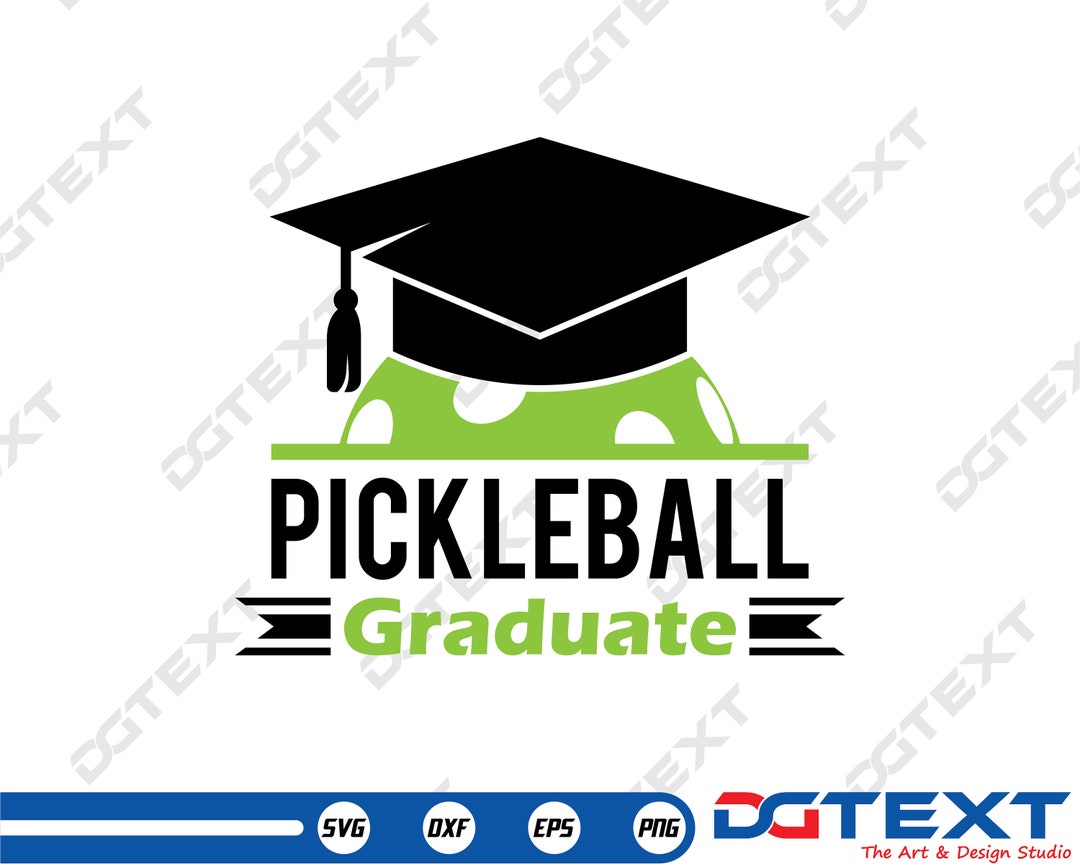 Pickleball Graduate SVG, Vektor, Silhouette, Cricut-Datei, Clipart ...