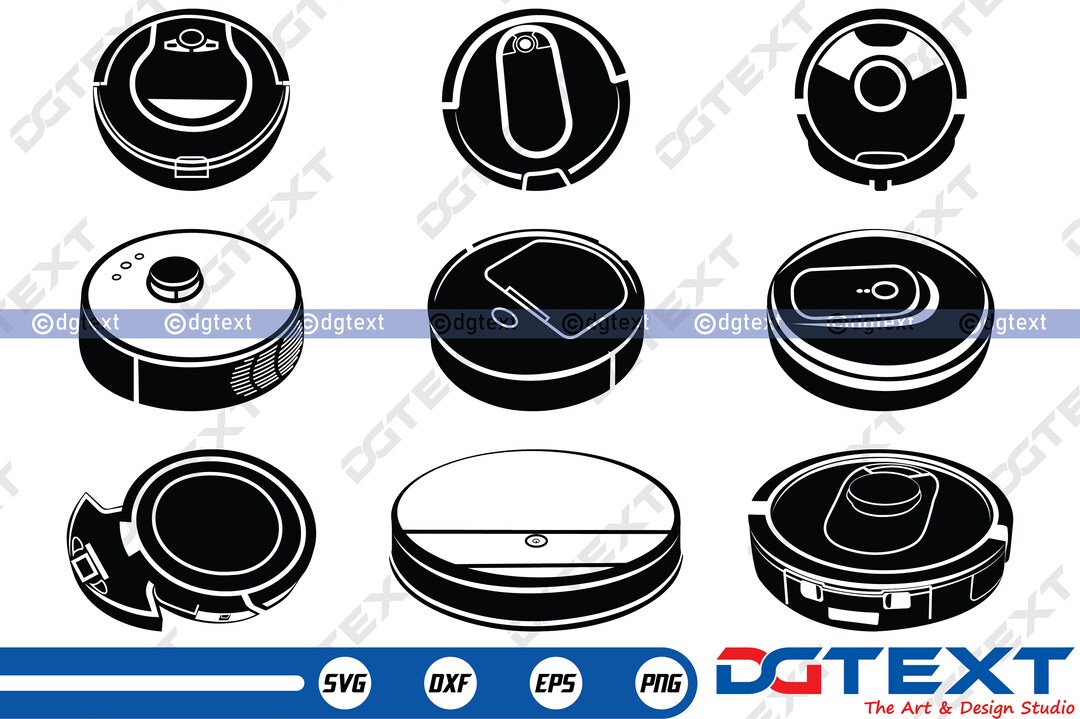 Robot Cleaner SVG, Robot Cleaner Vector, Silhouette, Cricut File ...