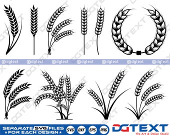 Wheat SVG Bundle, Wheat Svg, Grain Svg, Wheat Clipart, Wheat Files for ...