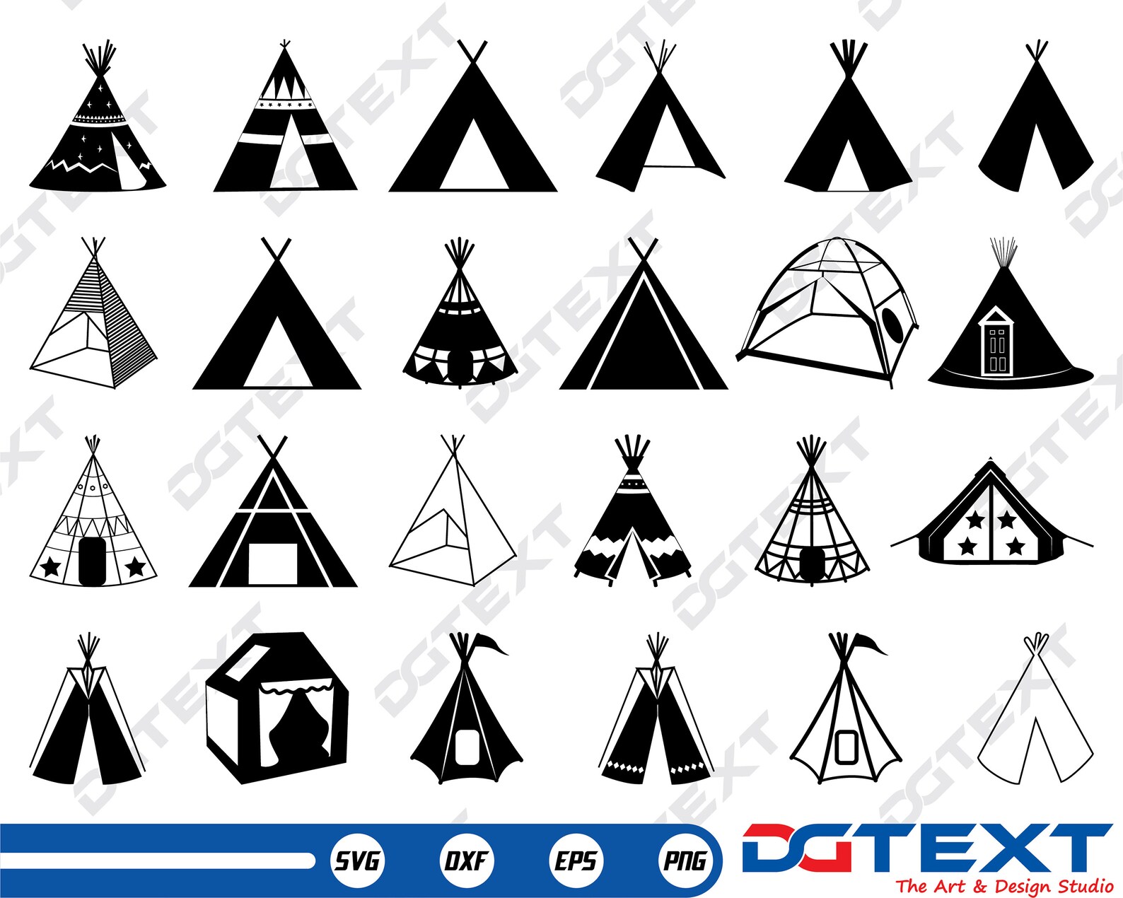 Tipi SVG, Tipi Vector, Silhouette, Cricut File, Clipart, Cuttable ...