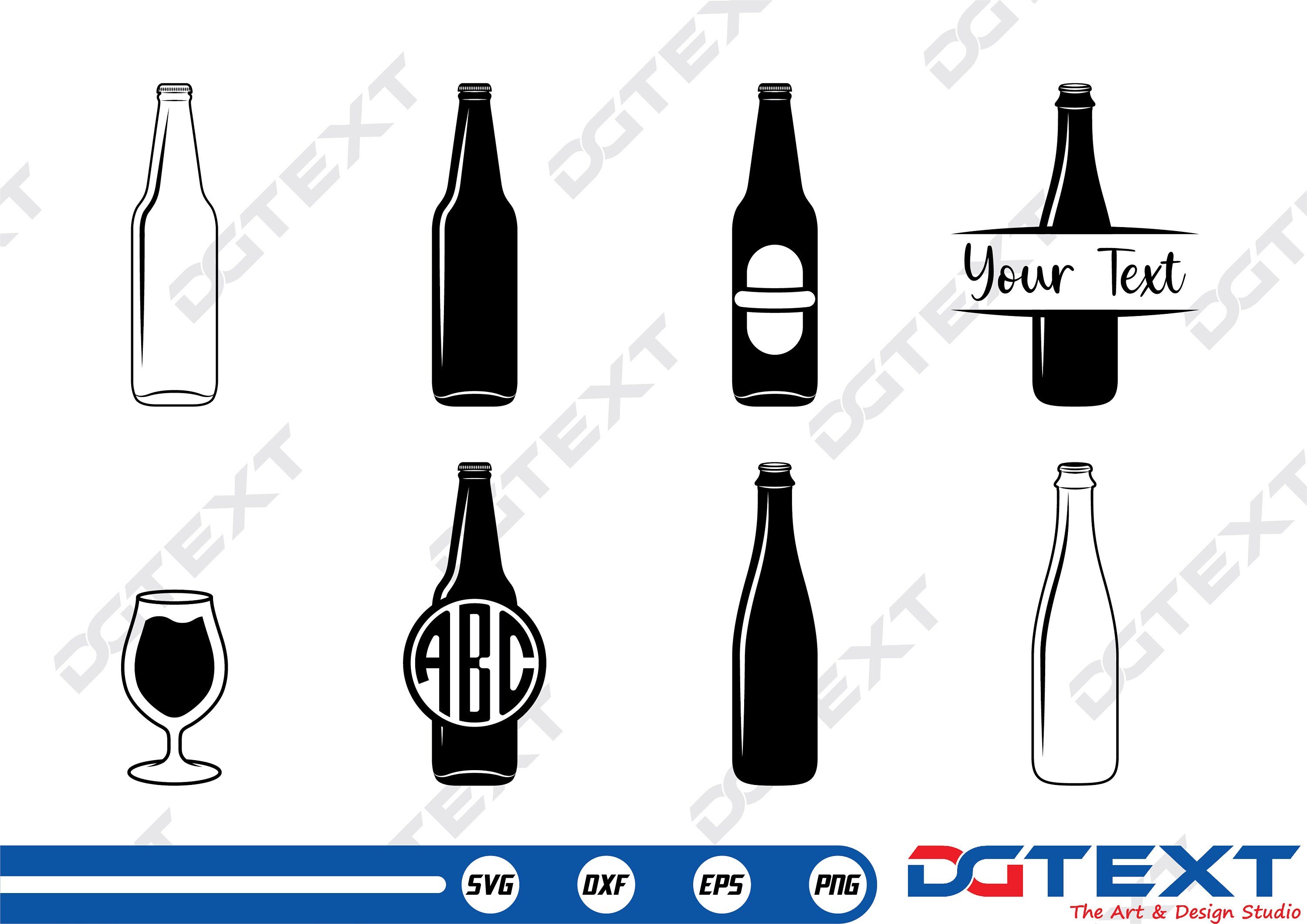 Beer Bottle Outline Clipart