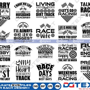 Racing Bundle SVG, Racing SVG, Vector, Silhouette, Cricut File, Clipart ...