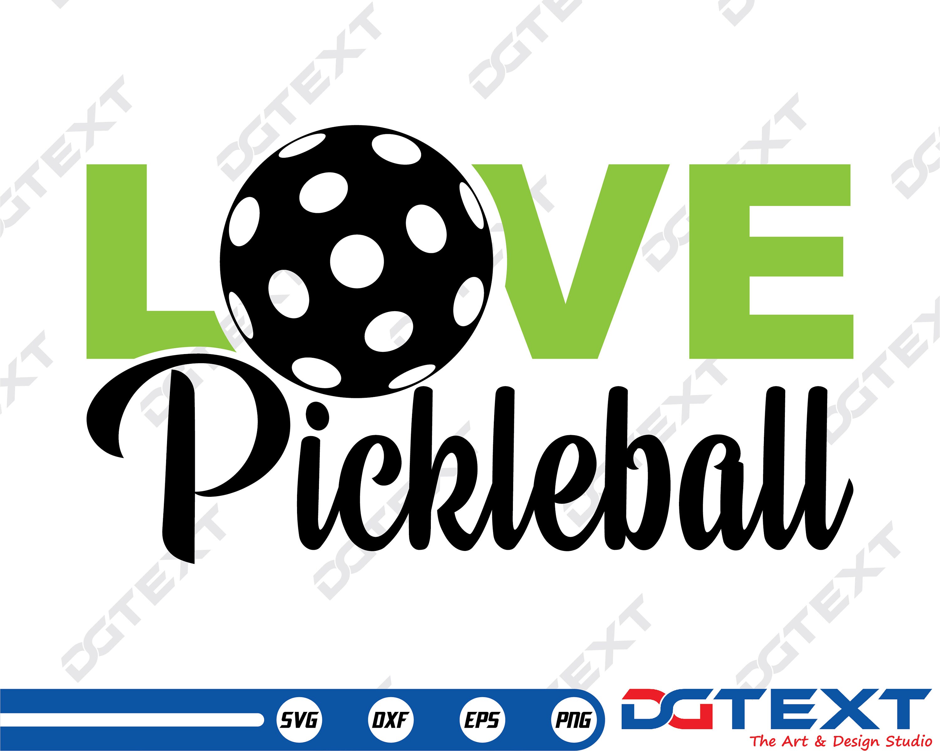 Pickleball Love SVG Pickleball Love Vector Silhouette - Etsy UK