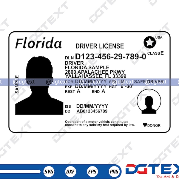 Drivers License Svg - Etsy
