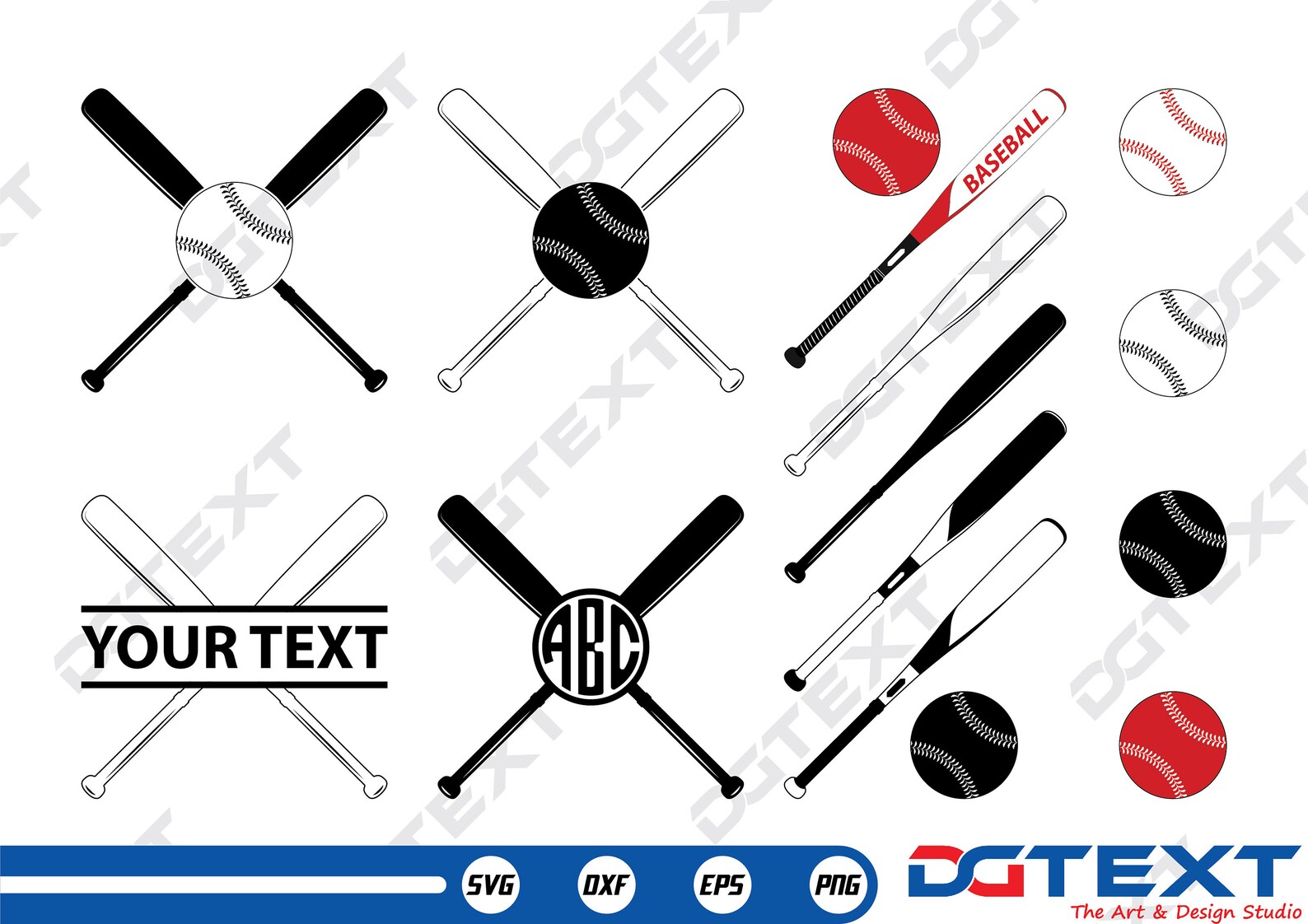 Baseball Bat SVG Baseball Bat Vector Silhouette Cricut | Etsy