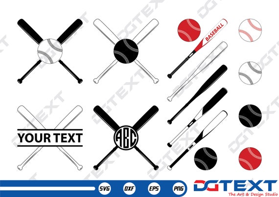 Baseball Bat SVG Baseball Bat Vector Silhouette Cricut | Etsy