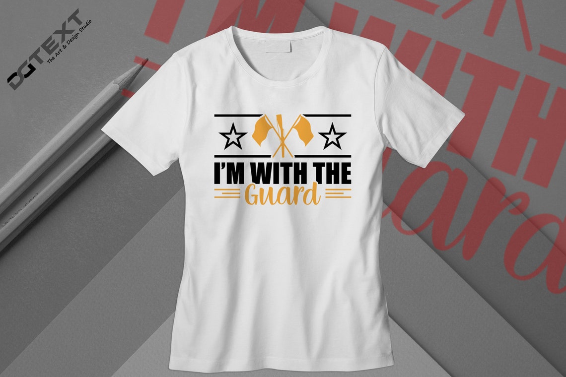 Im With the Guard SVG Marching Band SVG Vector Silhouette - Etsy
